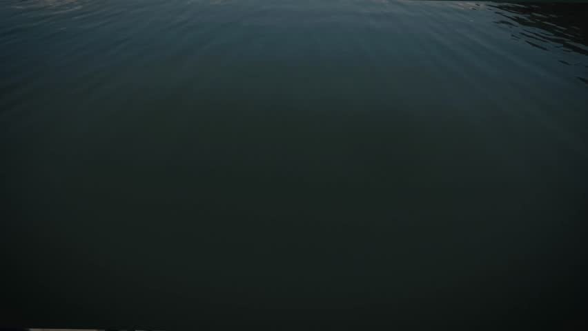 Flying Over The Ocean Surface At Night Stock Footage Video 1392421 ...