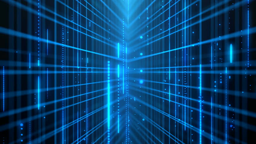 Blue Squared Tron Matrix Tunnel Background Animation. Videos de metraje ...