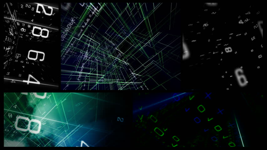 Maths Equations Appearing On Galactic Background And Zooming In ...