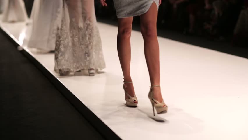 Models Walk the Runway During Stock Footage Video (100% Royalty-free ...