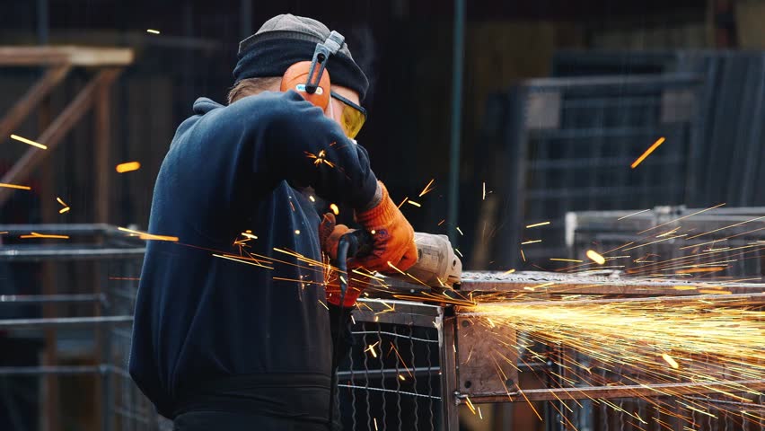 Heavy Manual Labor. Workers Work Stock Footage Video (100% Royalty-free ...