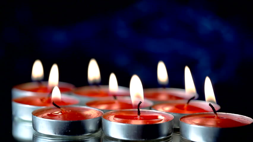 Christmas Candles Set Fire to Stock Footage Video (100% Royalty-free ...