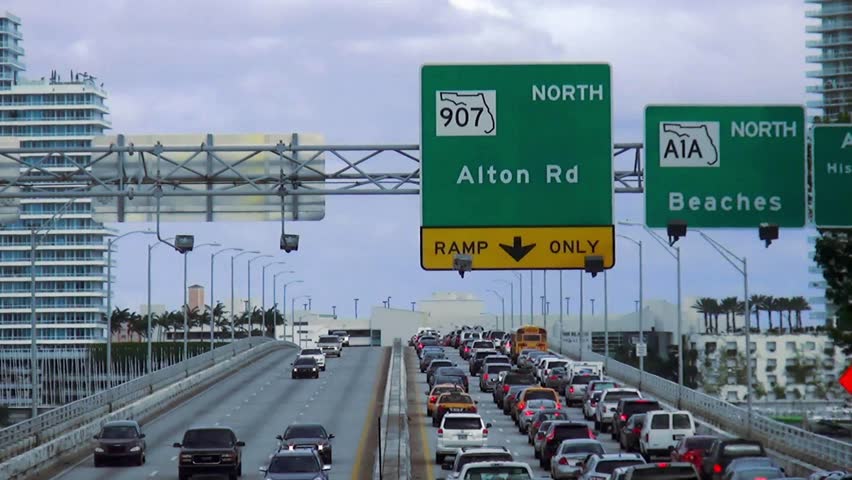 NEW YORK - JULY 3, 2015: Signs For The BQE, Belt Parkway, And Hamilton ...