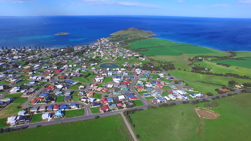 Stock video of aerial view of encounter bay urban | 13081541 | Shutterstock