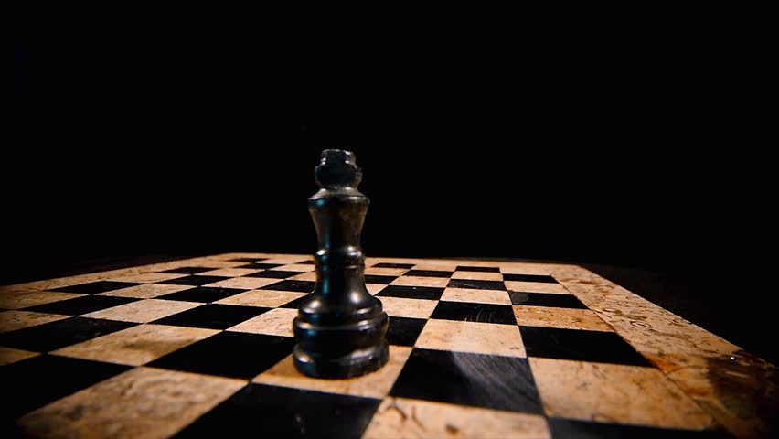 Put The Chess Piece King On A Chessboard(included Alpha) Stock Footage ...