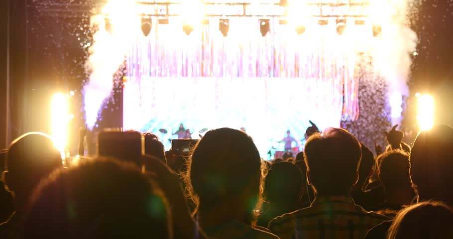 Fan Person Taking Video and Stock Footage Video (100% Royalty-free ...