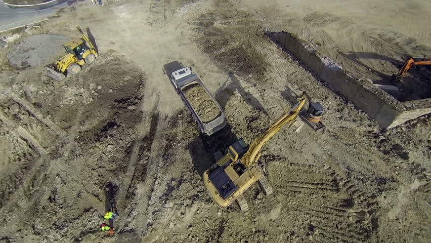 Aerial Flight Over Earth Moving Stock Footage Video (100% Royalty-free ...