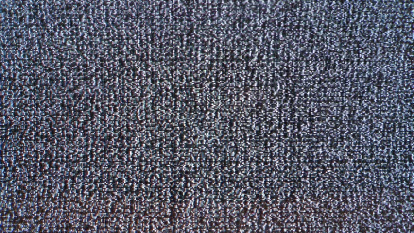 The TV Can Not Receive The Signal. There Are Many White Noise. Stock ...