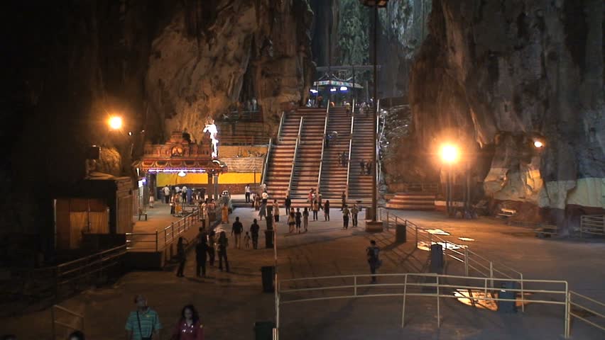 Inside the Batu Caves in Stock Footage Video (100% Royalty-free ...
