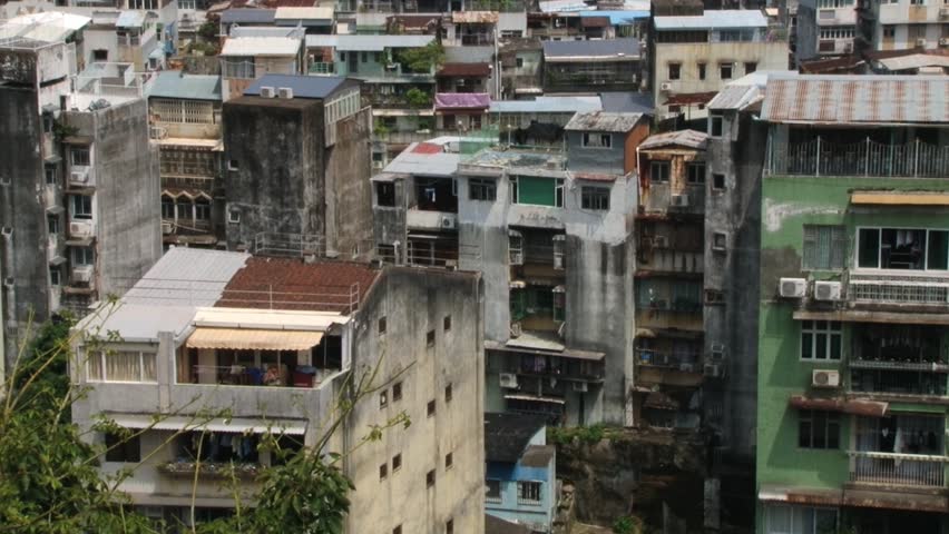 A View Of The Residential Areas Of Macau (China) Stock Footage Video ...