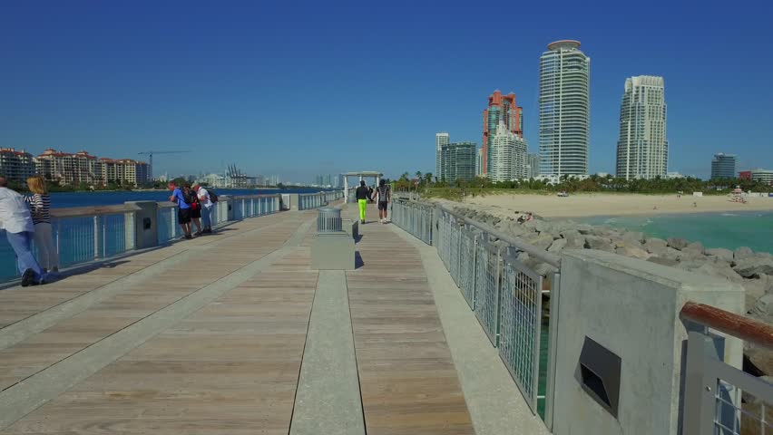 MIAMI BEACH - MARCH 3: South Pointe Park Pier Is A 450 Foot Pier ...