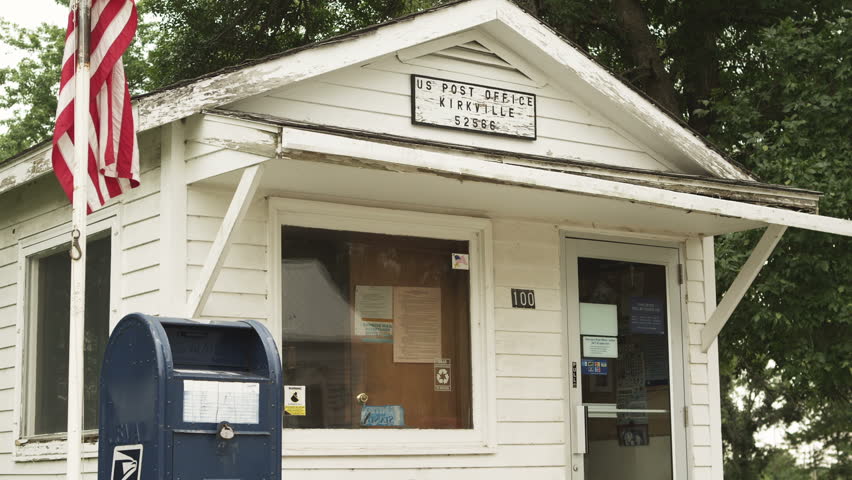 Small Town Post Office Exterior Stock Footage Video (100% Royalty-free ...