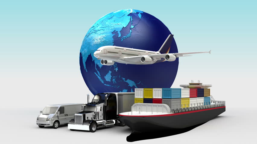 Growing Global Network With Airplane, Train,ship, Car Transportation ...