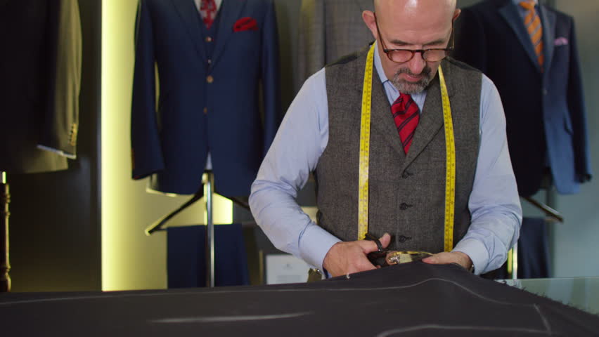 4k Tailor Working in His Stock Footage Video (100% Royalty-free ...