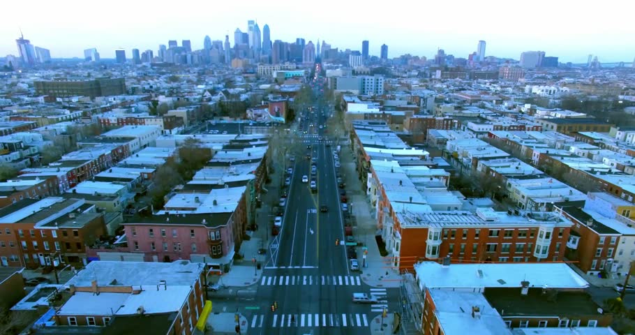Aerial of Busy Street in Stock Footage Video (100% Royalty-free ...