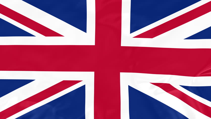 Union Jack Flag Of The United Kingdom Zoom Fading To Red Stock Footage ...