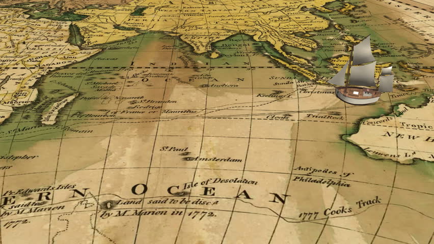 Three Pans Across Vintage/ Antique Maps That Give An Idea Of Travel An ...