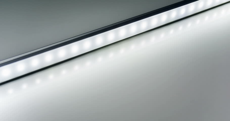 Led Strips Two Line Loop Light Rgb Color Stock Footage Video 16879039 ...