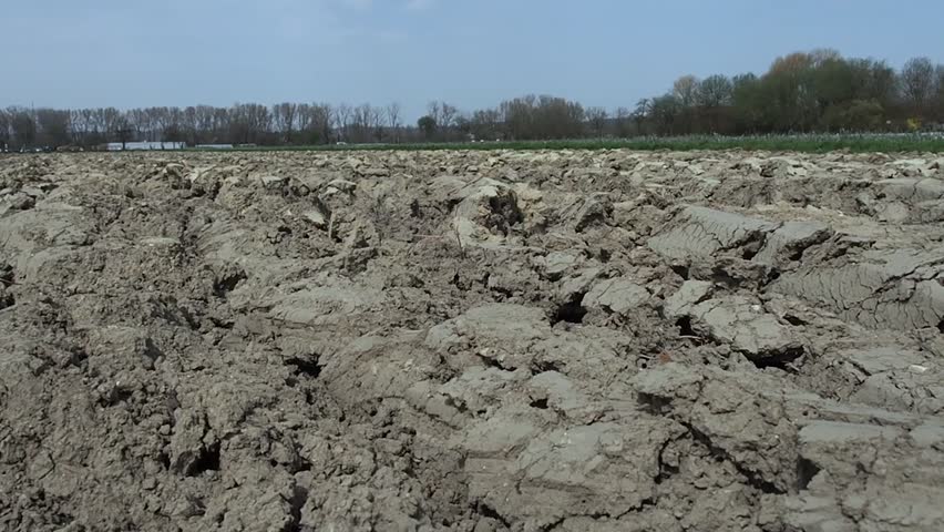 Close Up. Ploughed Field. Plowed Field. Background. Stock Footage Video ...