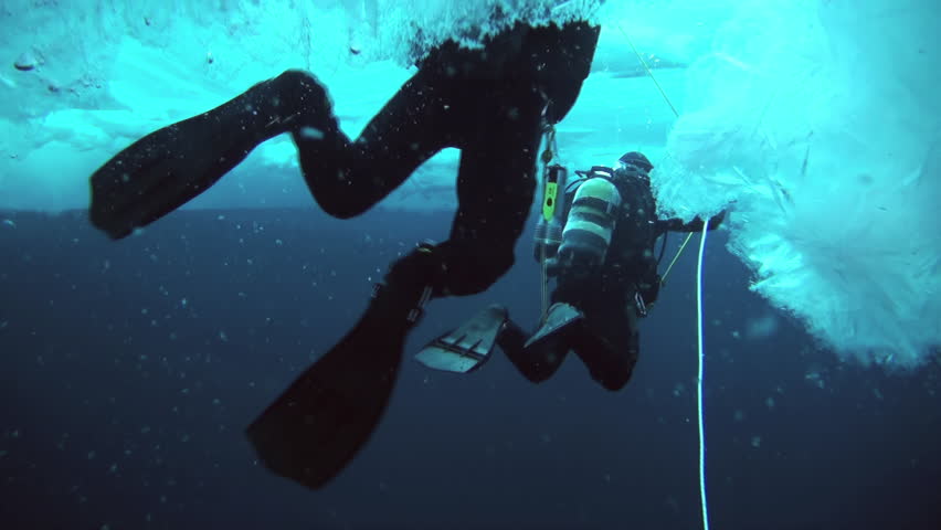 Unique Extreme Underwater Shooting Scuba Stock Footage Video (100% ...