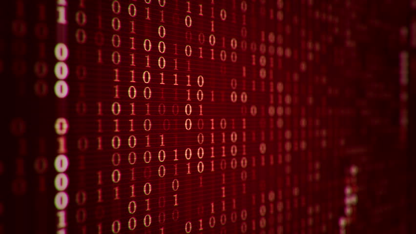 Technologic Background With Representation Of Binary Code Binary Digits 1 And 0 In Different