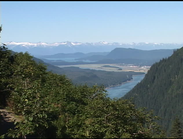 Snow on the hills and mountains in Juneau, Alaska image - Free stock ...