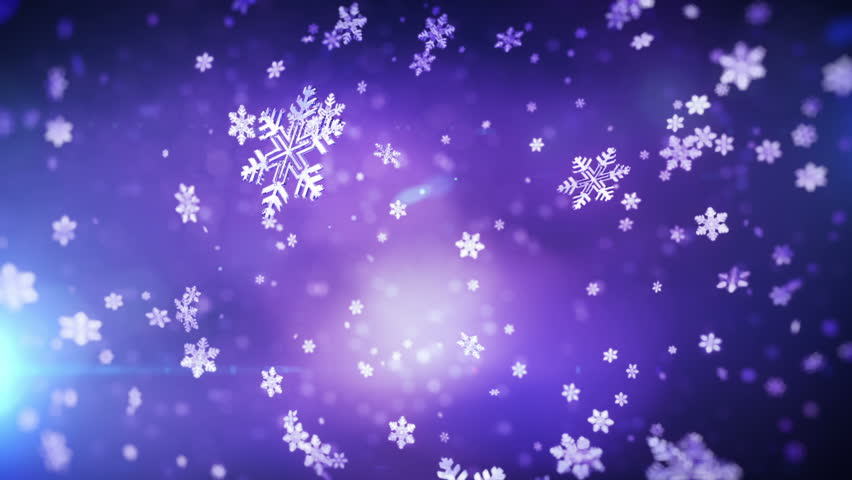 Falling Snow Flakes Animated Winter Background Loop Stock Footage Video ...