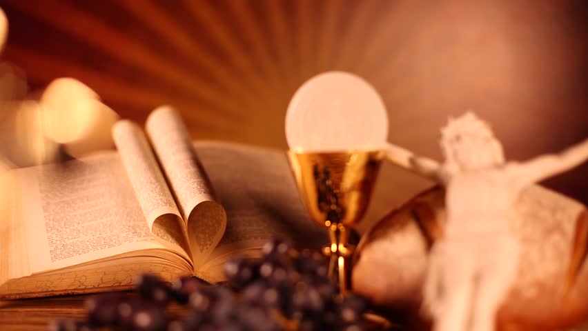 eucharist, sacrament of communion | 16801201 的库存视频 | Shutterstock