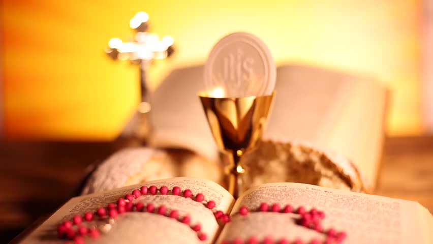 Holy Communion Bread, Wine Stock Footage Video 16800499 | Shutterstock