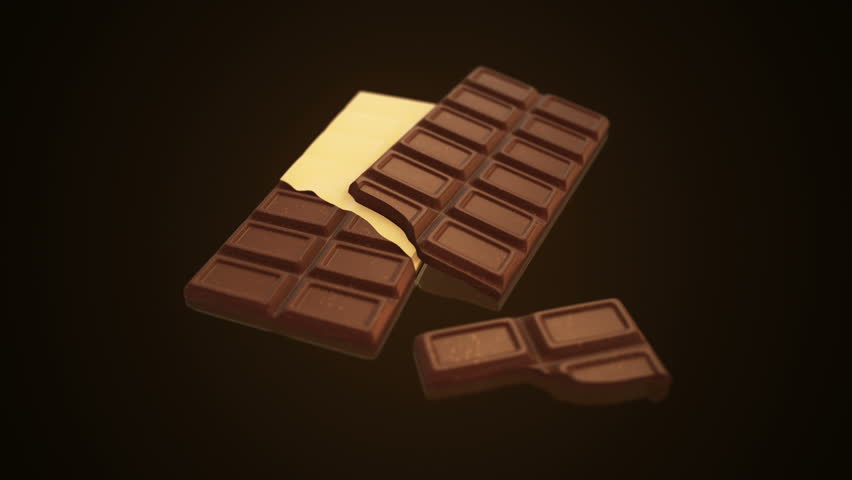 Animation Rotation Of Chocolate Bars And Chocolate Candies With ...