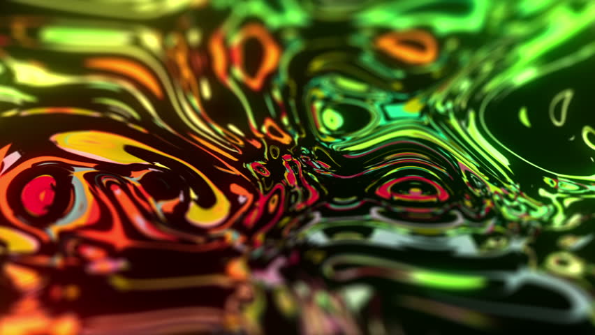 Psychedelic Liquid Painting Animated Seamless Motion Graphics Visual ...