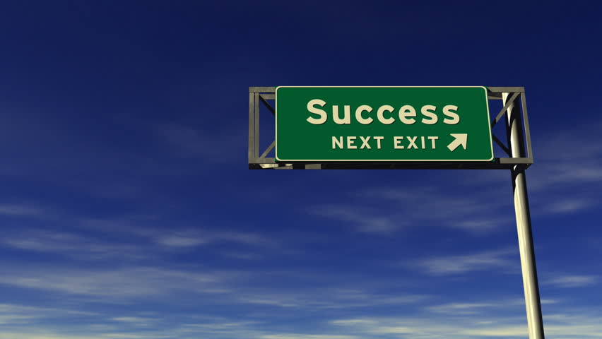 Success Freeway Exit Sign Stock Footage Video 1747744 | Shutterstock
