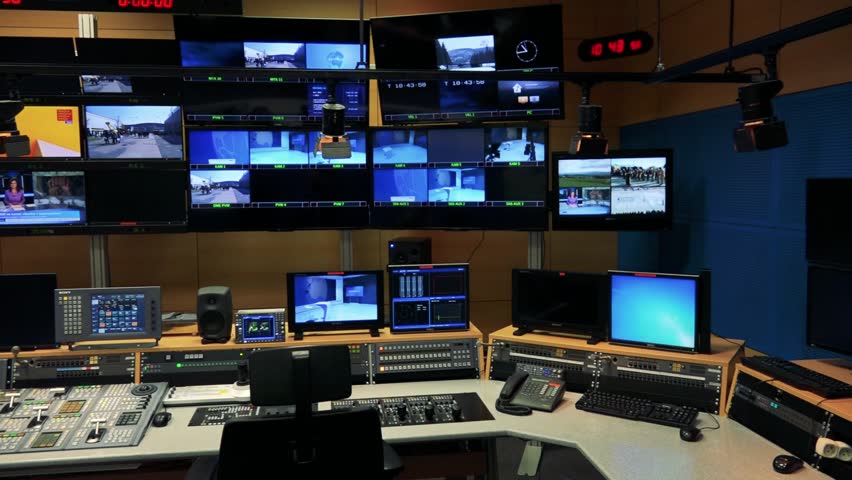 This Is A 3-d News Studio. It Contains Multiple Camera Angles,which Is ...