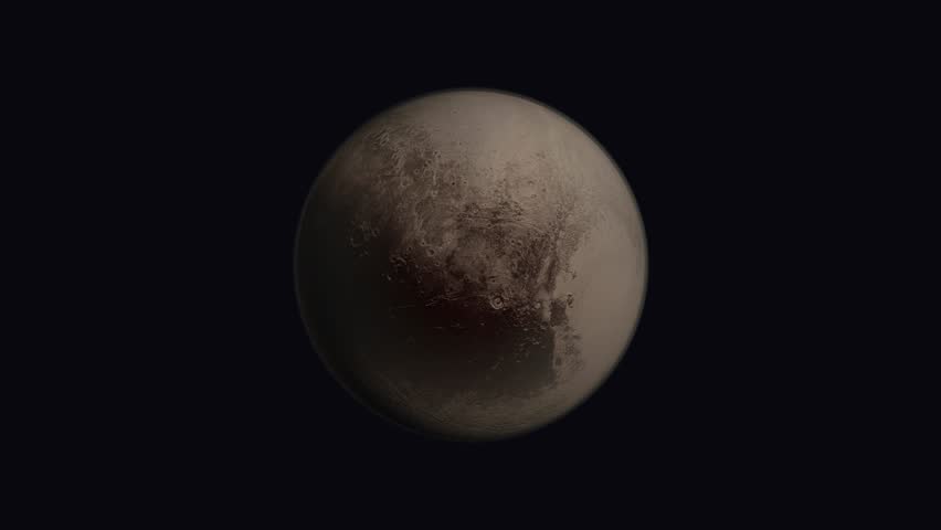 Orbiting Planet Pluto. Satellite View Stock Footage Video (100% Royalty ...