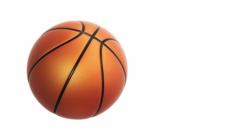 Photorealistic Basketball Rotating On The White Background. Alpha ...