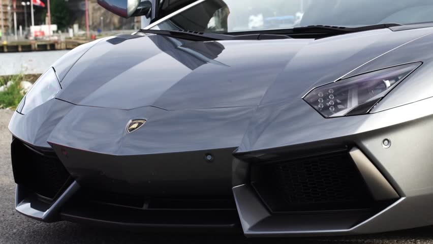 Closeup On a New Lamborghini Stock Footage Video (100% Royalty-free ...