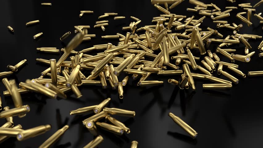Bullet Casings Cartridge Ammo Ammunition Stock Footage Video (100% ...
