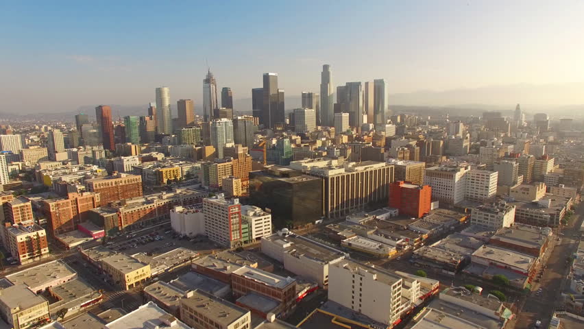 Stock Video Clip of 4K aerial city view in the morning, | Shutterstock