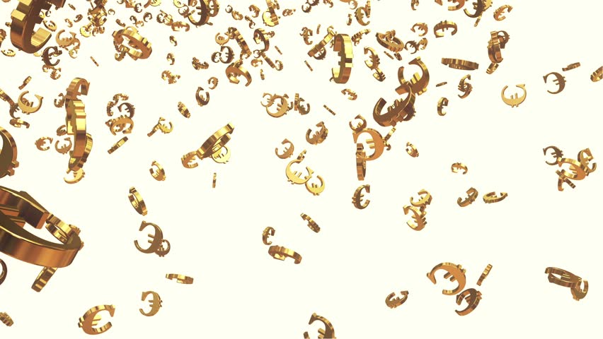 Falling British Pound Sign in Stock Footage Video (100% Royalty-free ...