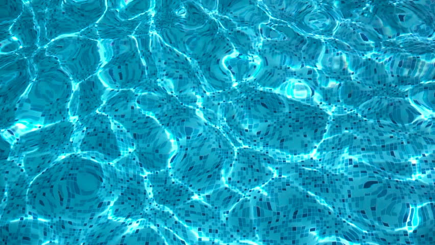 Static Shot Of Refraction Effect Sunlight In Swimming Pool Water. Stock ...