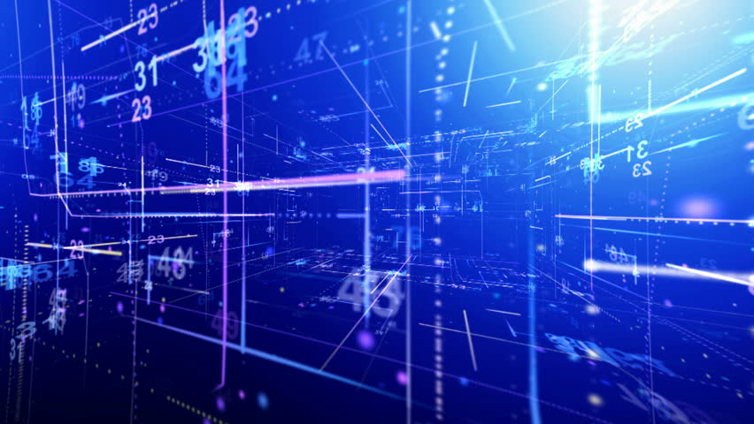 Digital Binary Code Background Loop Stock Footage Video (100% Royalty ...