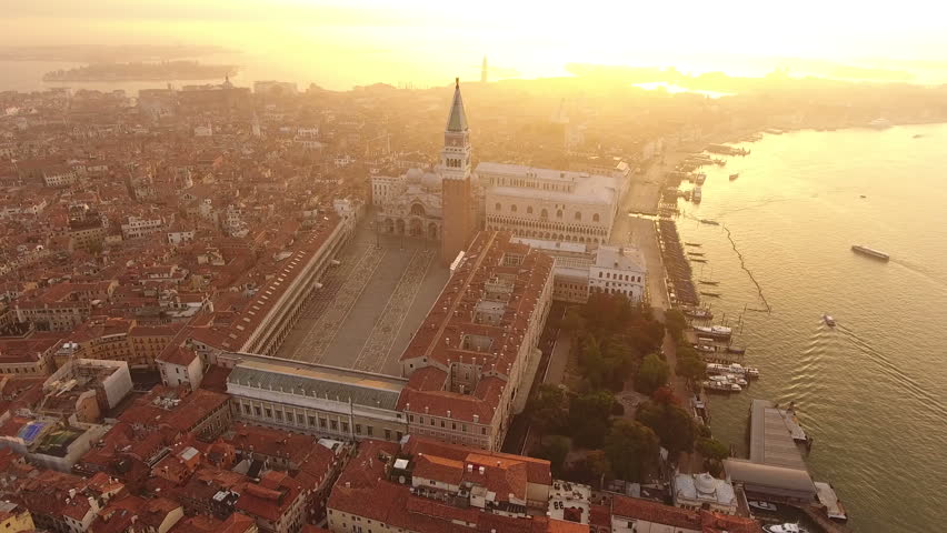 Aerial View of Venice, St Stock Footage Video (100% Royalty-free ...