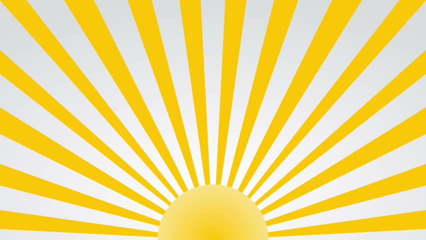 Yellow Ray Rotating Around The Sun (seamless Loop), Sunburst Or ...