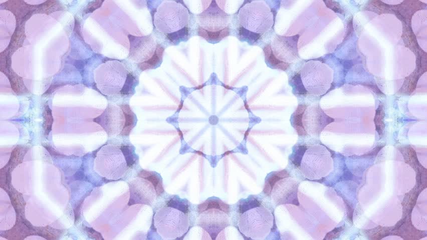 A Moving Kaleidoscope Of Flower Patterns. Looping Stock Footage Video ...