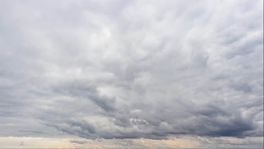 Movement of Long Thick Clouds. Stock Footage Video (100% Royalty-free ...