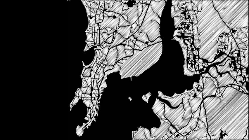 Stock video of mumbai city map animation footage 4k, | 21359941 ...