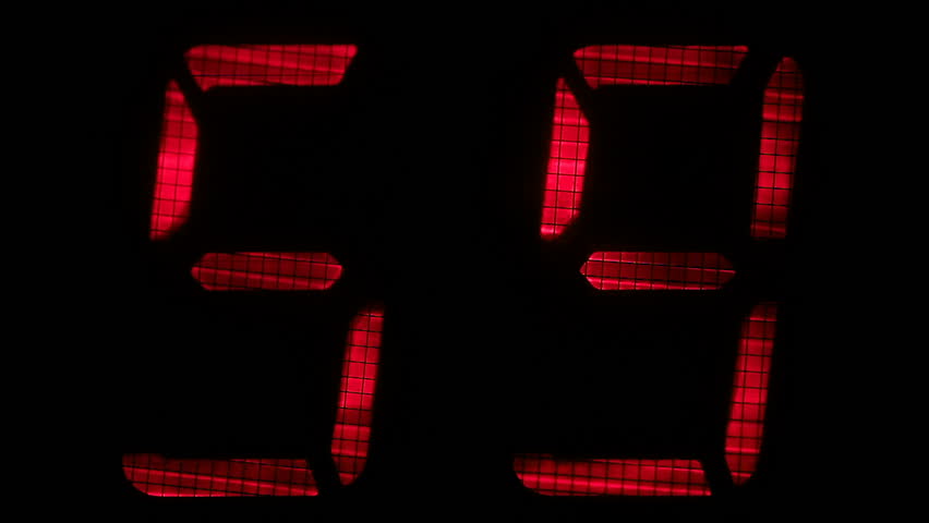 Digital Countdown Timer with an Stock Footage Video (100% Royalty-free ...