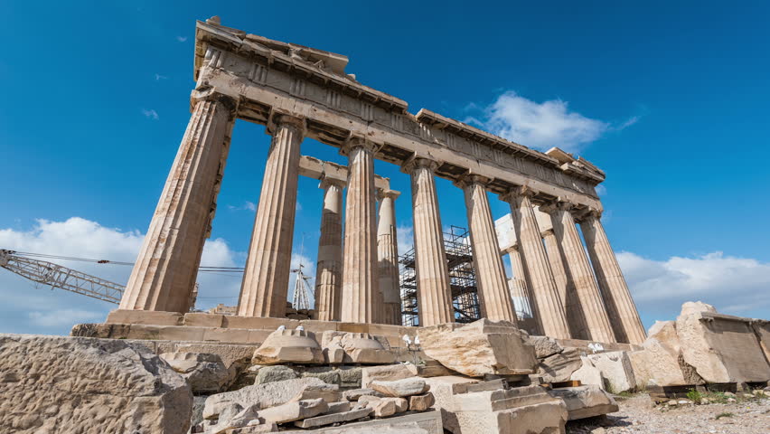 Side of the Parthenon in Athens, Greece image - Free stock photo ...