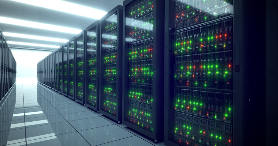 4k Data Center Cloud Servers Stock Footage Video (100% Royalty-free ...