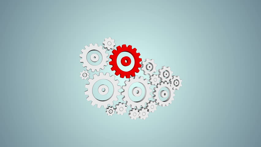 Animation Working Mechanism. Mechanism Of Rotating Different Gears ...